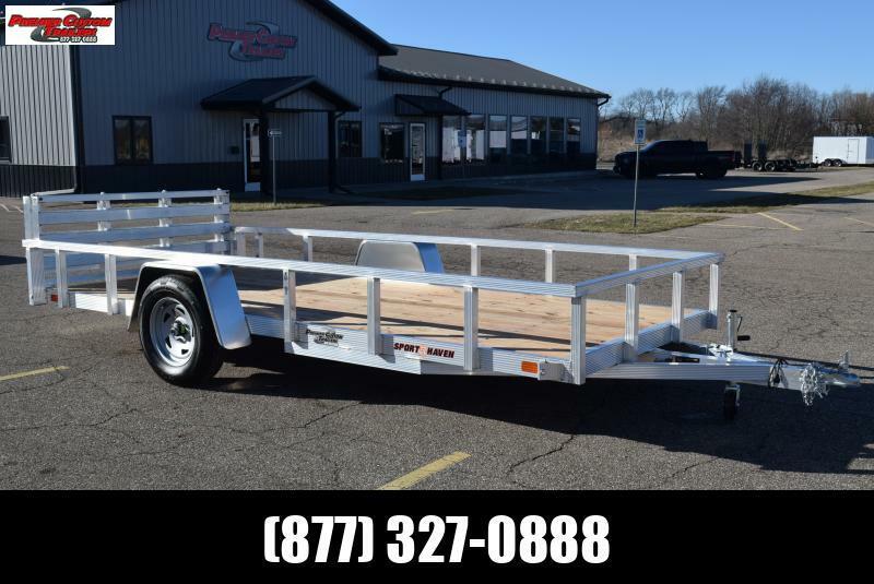 SPORT HAVEN 6x14 OPEN UTILITY TRAILER w/ BI-FOLD GATE | Custom Enclosed ...