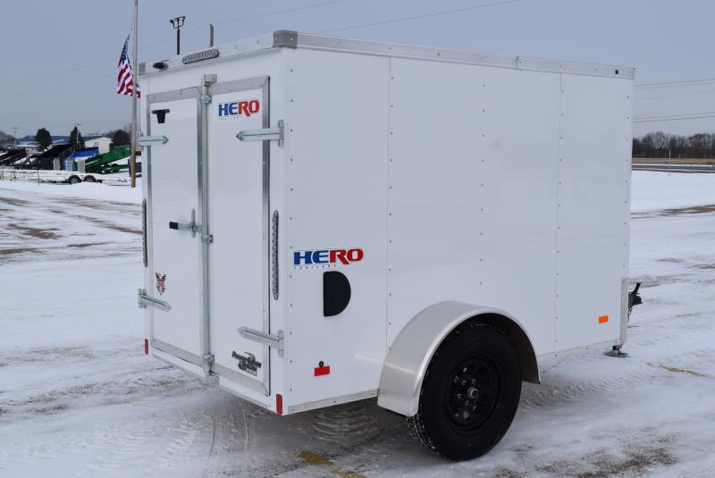 BRAVO HERO 5x8 ENCLOSED CARGO TRAILER in Schoolcraft, MI | Trailer Trader