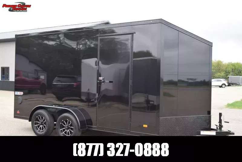 BRAVO HERO 7x14 ENCLOSED CARGO TRAILER - .080 POLYCOR EXTERIOR ...