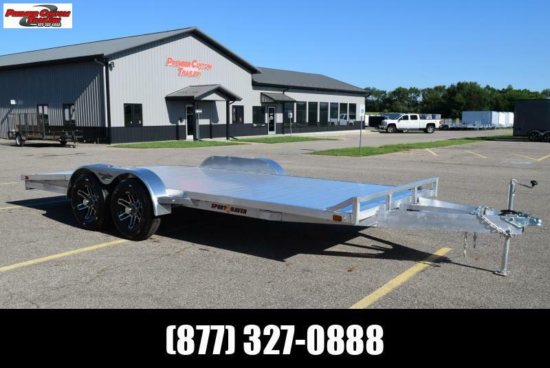 SPORT HAVEN 18' DELUXE ALUMINUM OPEN CAR HAULER - 10K GVWR | Custom ...