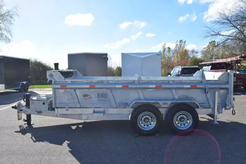 BND 7x14 14K GALVANIZED DUMP TRAILER in Schoolcraft, MI | Trailer Trader