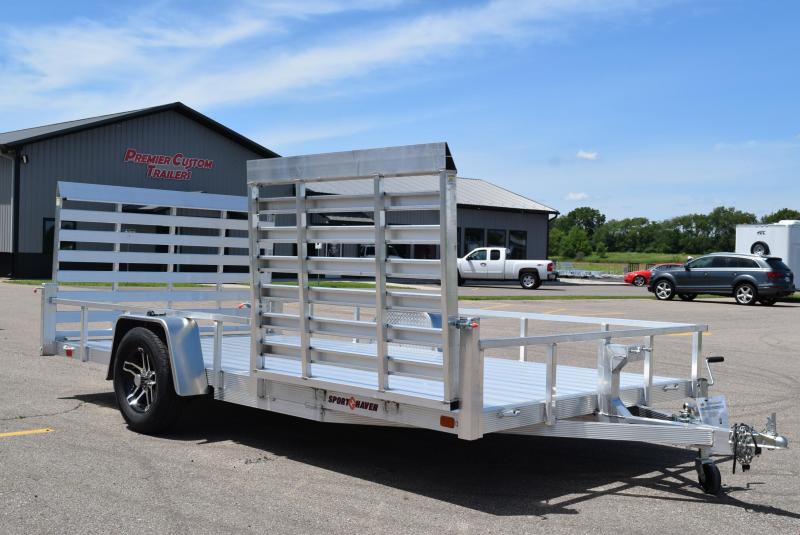 SPORT HAVEN 7x14 DELUXE SERIES UTILITY TRAILER W/ SIDE RAMP | Custom ...