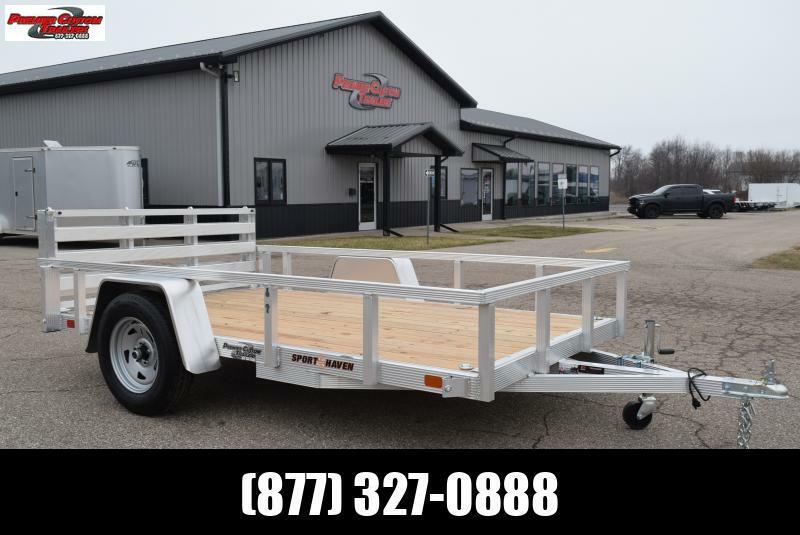 SPORT HAVEN 6x10 OPEN UTILITY TRAILER w/ BI-FOLD RAMP GATE in ...