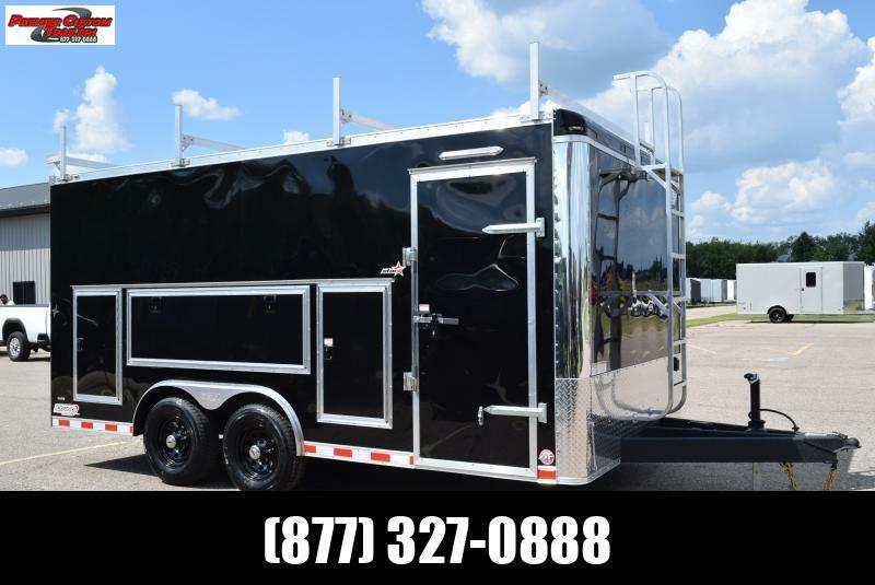 BRAVO STAR 8.5x16 PRO SERIES CONTRACTOR TRAILER w/ REAR RAMP DOOR in ...