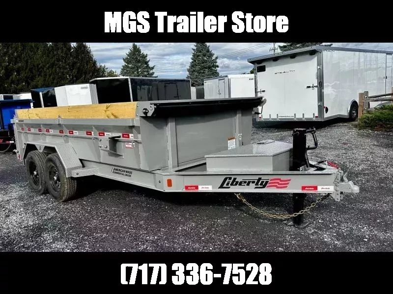 2026 Liberty LD14K83x14B8S (83"x14') 15.4K Tandem Axle Dump Trailer in ...