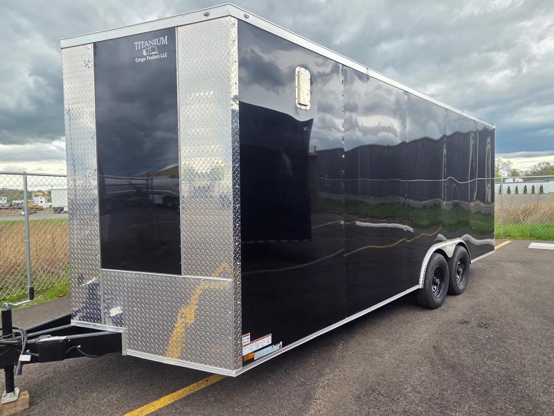 2025 Titanium 8.5x20 .080 PolyCore Ext - 5200# Axles - 7' Int Ht ...