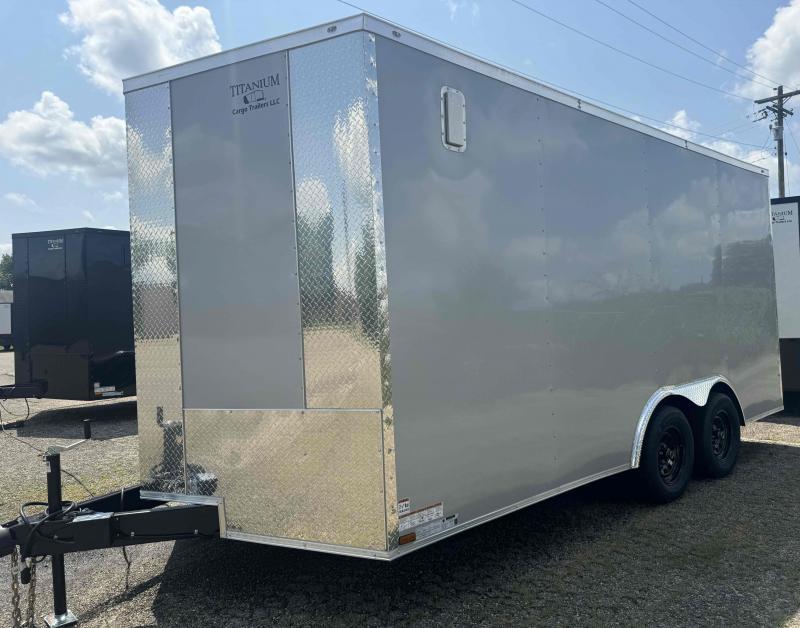 2025 Titanium 8.5x16 7' Int Ht - .080 Polycore Ext Enclosed Trailer ...