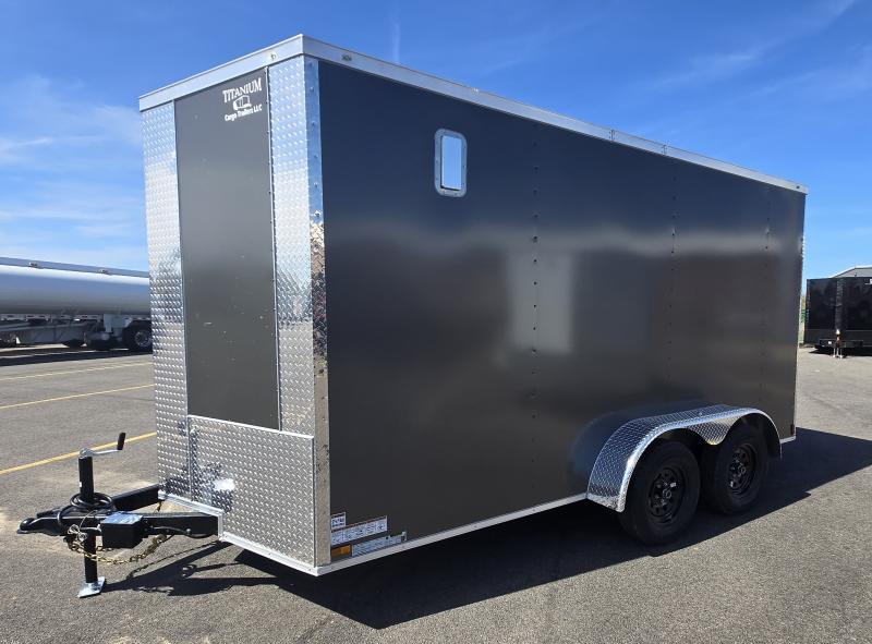2025 Titanium 7x14 Gray - 7' Int Ht - .080 PolyCore Ext Enclosed Trailer in Middletown, OH ...