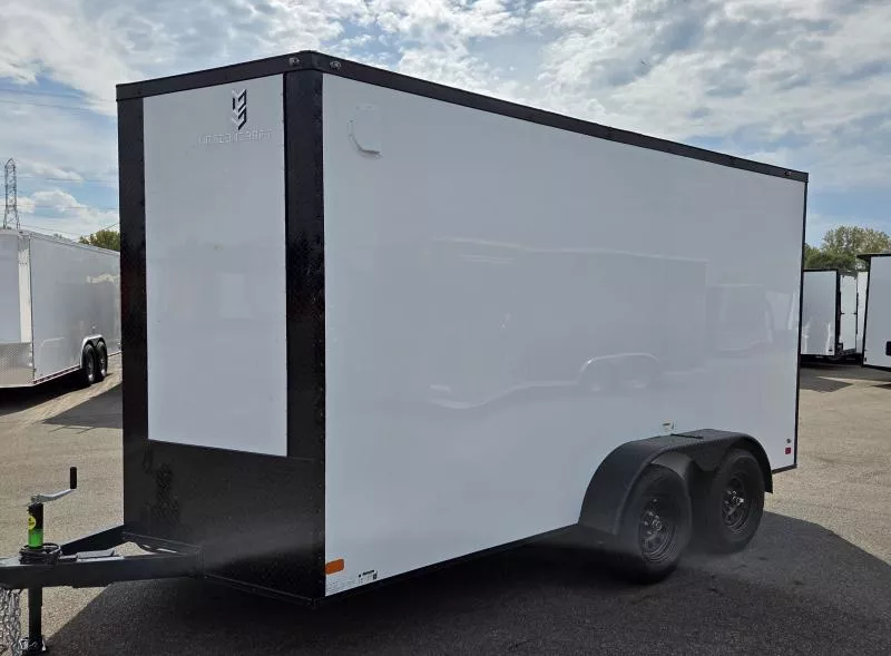 New 2026 7x14 - White/BlackOut Screwless .080 PolyCore Ext - 7' Int Ht ...