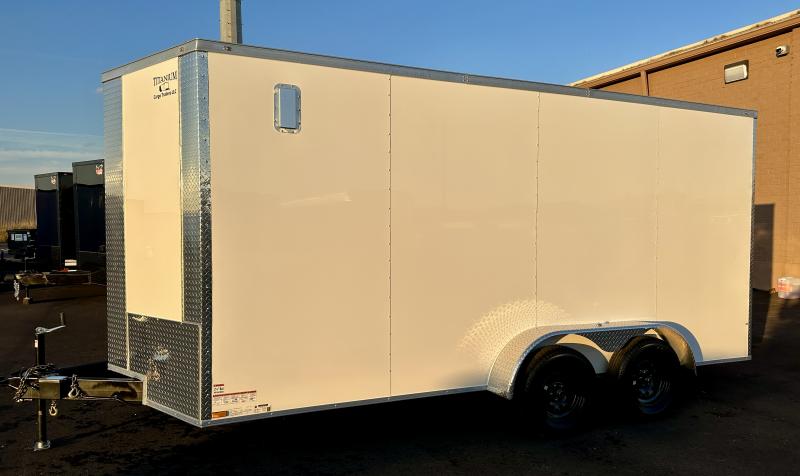 2025 Titanium 7x16 - 7' Int Ht - .080 PolyCore Ext Enclosed Trailer in Middletown, OH | Trailer ...