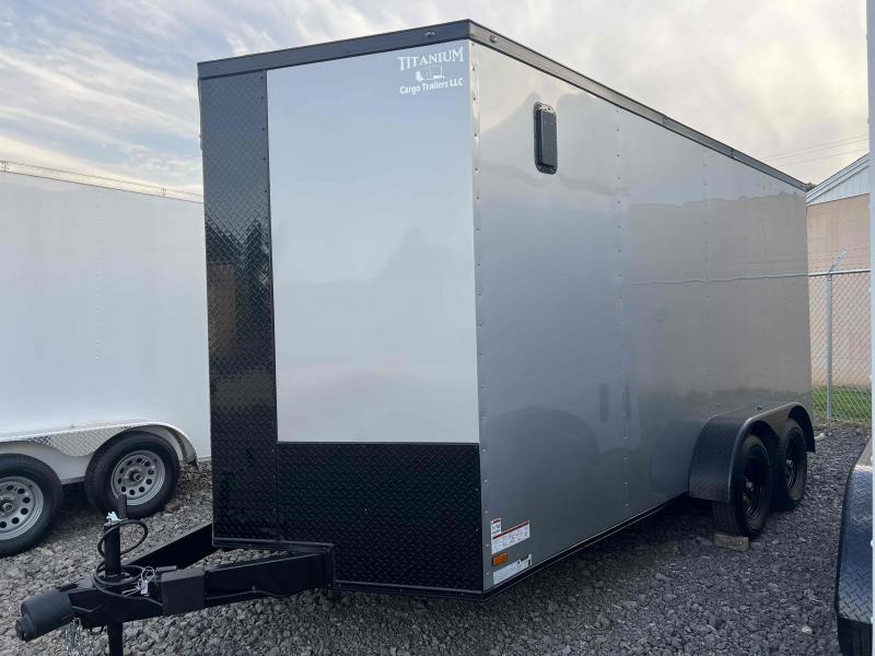 2023 Titanium 7x16 BlackOut 7' Int Ht Enclosed Trailer in Middletown ...