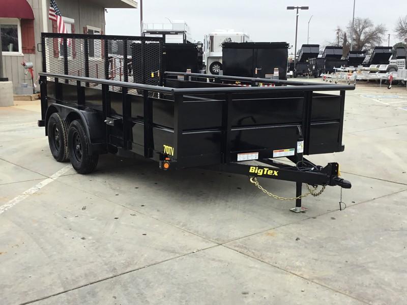 NEW 2022 Big Tex 70TV-14 7x14' 7K GVW Landscape Trailer | Near Me