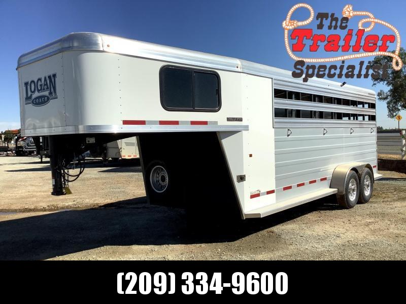 NEW 2022 Logan Coach Bullseye 4H GN Stock Combo Horse Trailer | Near Me