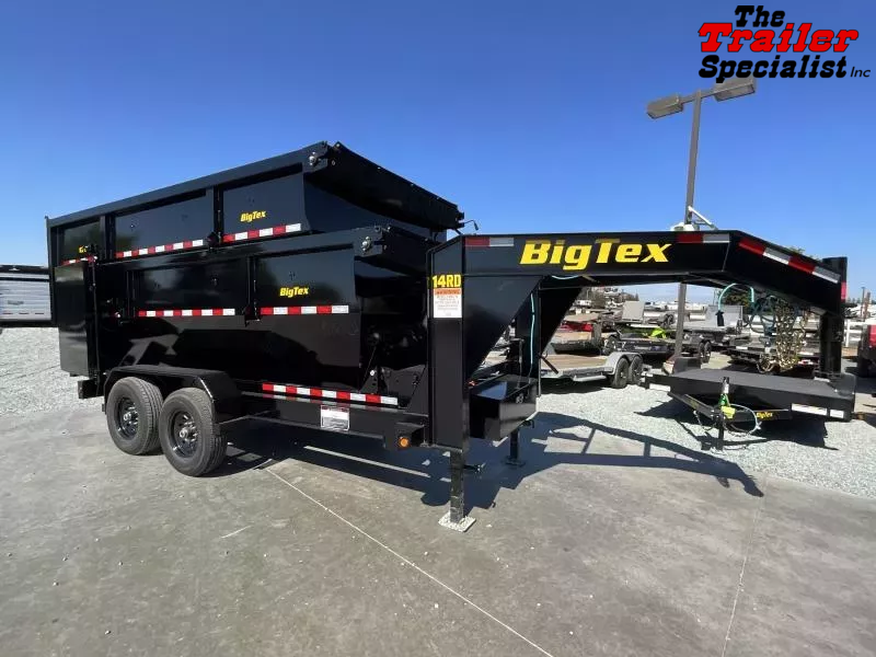NEW 2026 Big Tex Trailers 14RD-14GN with two bins 7x14' 15.9K GVW Roll ...