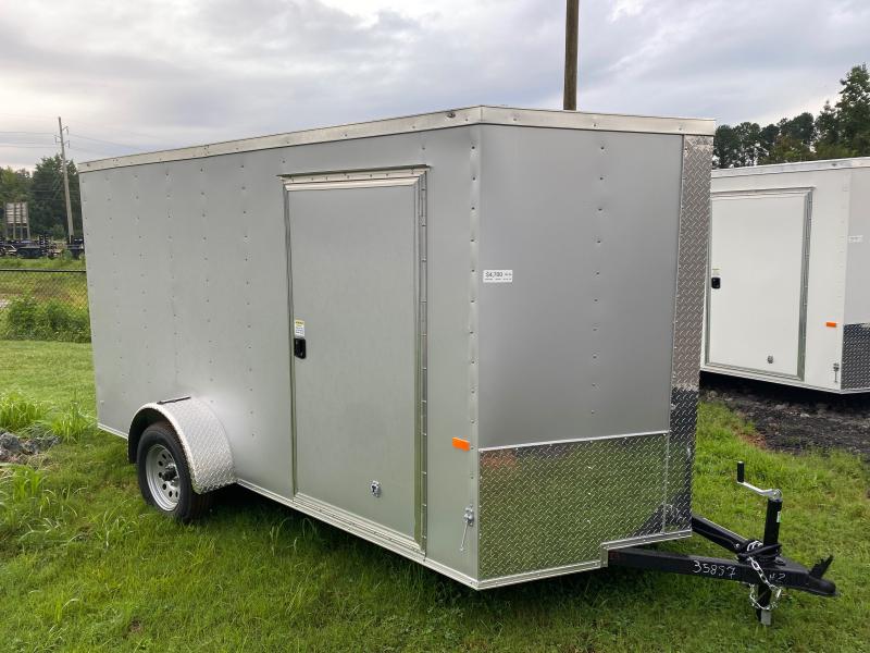 New 2022 Rock Solid 6ft x 12ft 3.5k Single Axle Bumper Pull Enclosed w ...