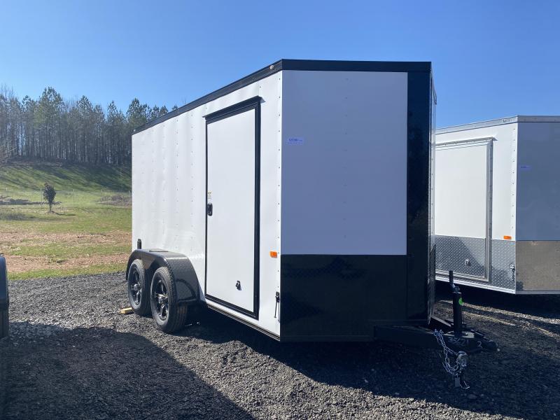 Used 2021 Covered Wagon 7ft x 16ft 7k Tandem Axle Bumper Pull Enclosed ...