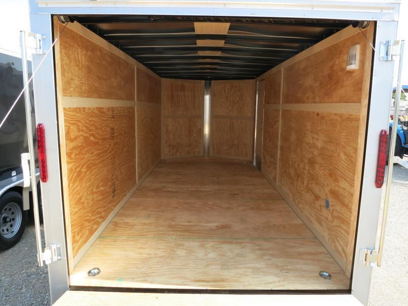 Homesteader Trailers 7x16 Enclosed Trailer w/ Ramp Door - Side Wall ...