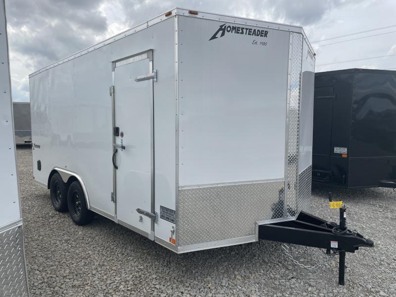 Homesteader Trailers 8.5x16 Enclosed Trailer w/ ramp door - Side Door ...