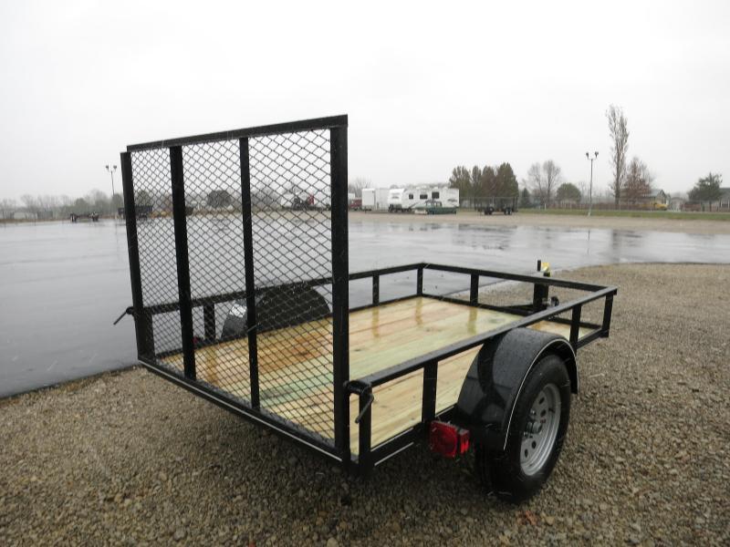Lone Wolf Trailers 5x8 Utility Trailers Single Axle w/ Rear Gate in ...