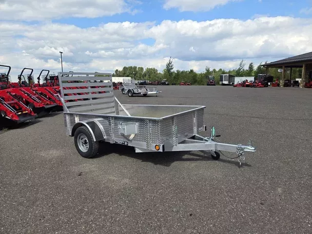 2025 Trophy Trailers 5' x 8' 2.2k Diamond Plate Aluminum Utility Traile ...