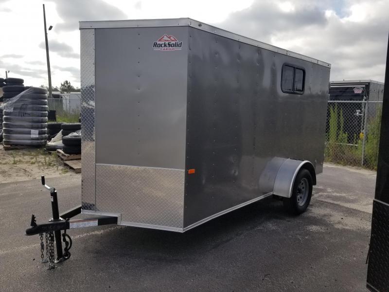 New Rock Solid Cargo Camper Trailer 6x12 Single Axle Enclosed Cargo ...