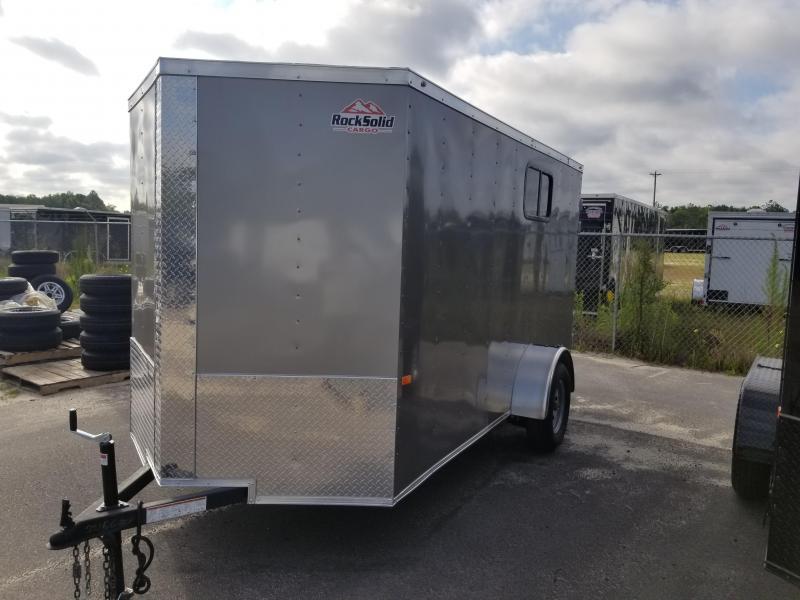 New Rock Solid Cargo Camper Trailer 6x12 Single Axle Enclosed Cargo ...