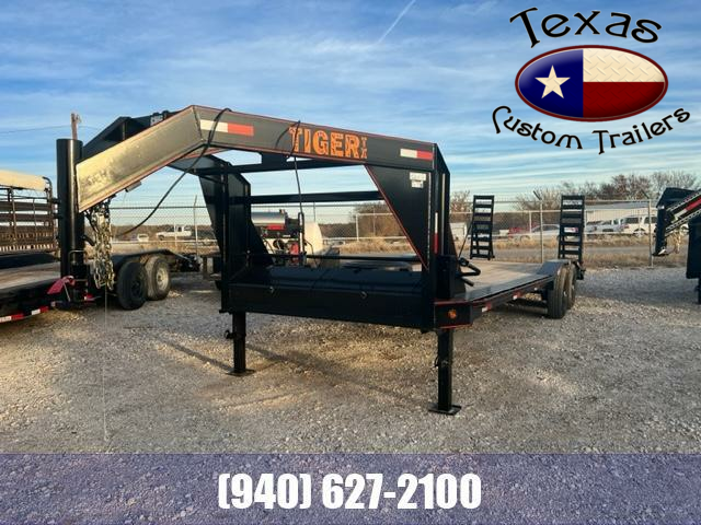 2022 Tiger 102" X 24' Gooseneck Lowboy Flatbed/Equipment Trailer ...
