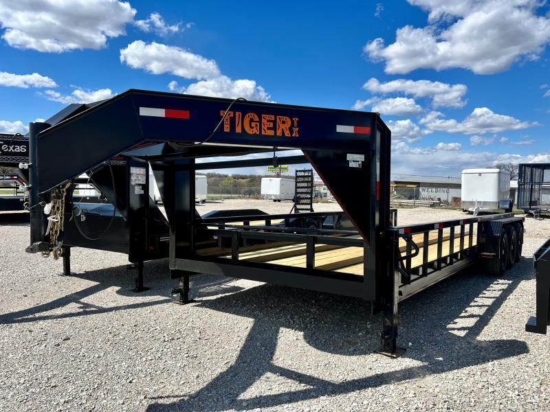2023 Tiger Trailer 96" X 22' Gooseneck Triple Axle X-tra Wide Tractor ...