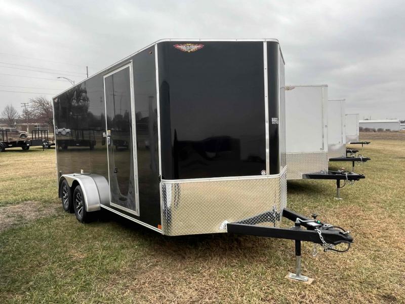 2024 H and H Trailer 7x16x78 HH Series Flat Top V-Nose Enclosed Cargo ...