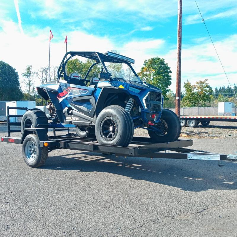 6x12 Metal Pan UTV Utility Trailer w/ Fold Down Ramps | Near Me