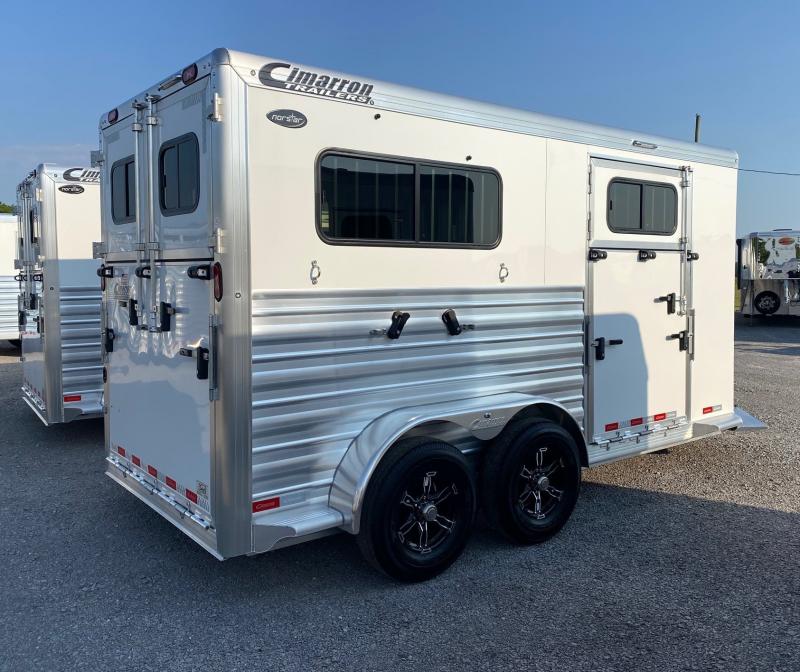 2025 Cimarron Trailers 2 Horse Straight-Load w/ Side Ramp Horse Trailer ...