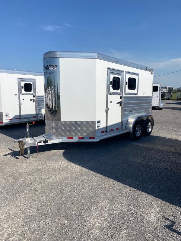 2025 Cimarron Trailers 2 Horse RTG Premium Bumperpull Horse Trailer in ...