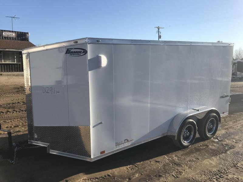 2020 Formula Trailers 7x14 white ramp Enclosed Cargo Trailer in Edmore ...
