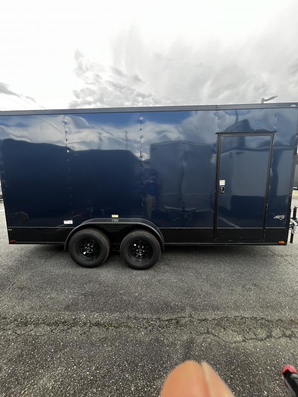 2025 Quality Cargo 716ENCL-TB-DEL-BOP-R-7K Enclosed TA Ramp Slant V ...