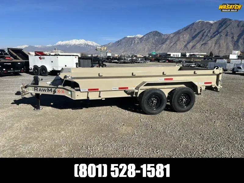 RawMaxx 7x14 GDX Heavy Duty 13lb I-Beam Dump Trailer in Springville, UT ...