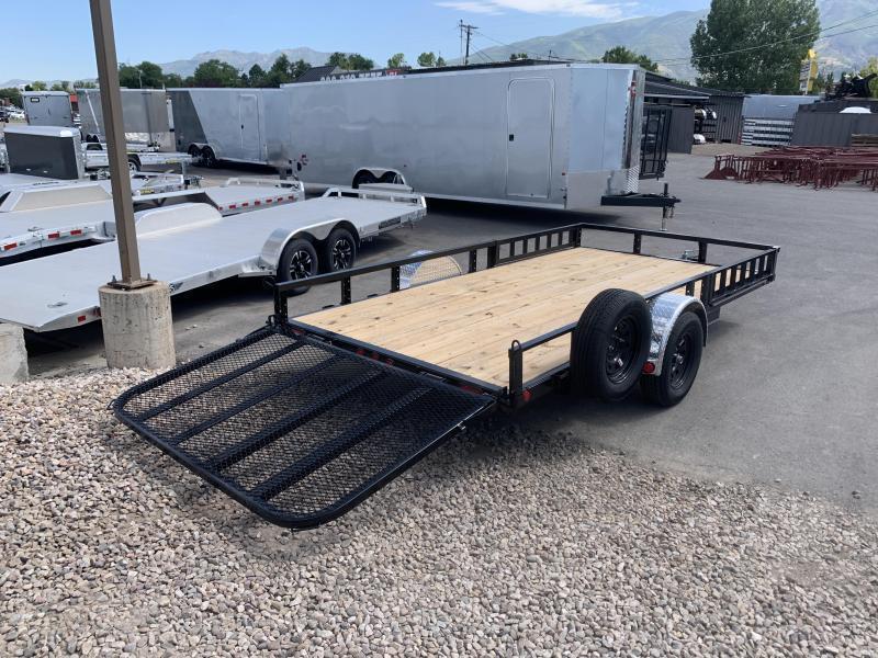 PJ - U8 - 7x14 - ATV Ramps - Channel Utility Trailer | Wasatch Trailer ...