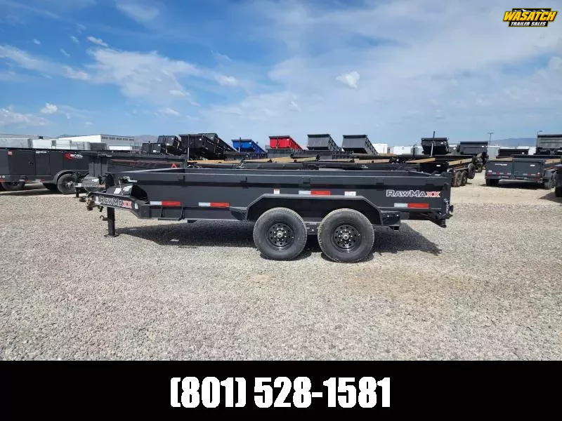 RawMaxx 7x14 GDX General Duty 13lb I-Beam Dump Trailer in Springville ...