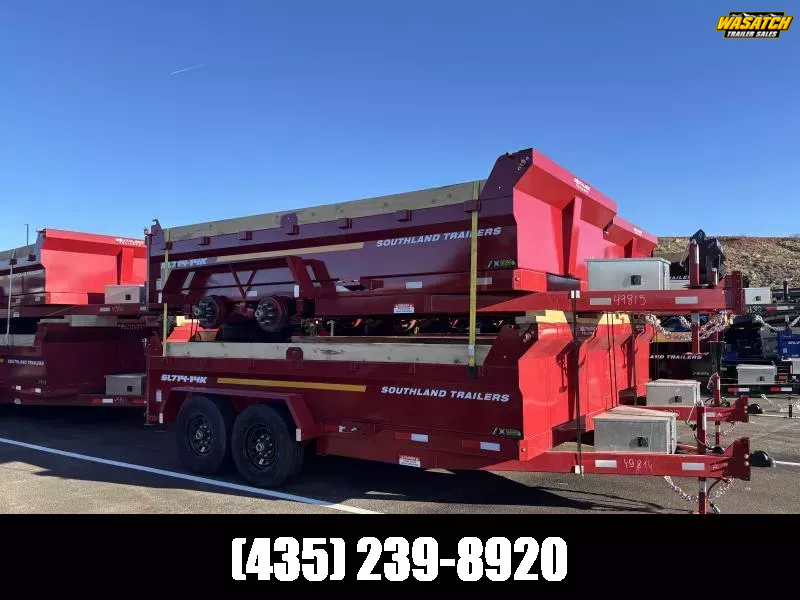 2026 Southland Trailers 7X14 SLV14/14K/SOLAR/SP&MT/RAMPS/RED Dump ...