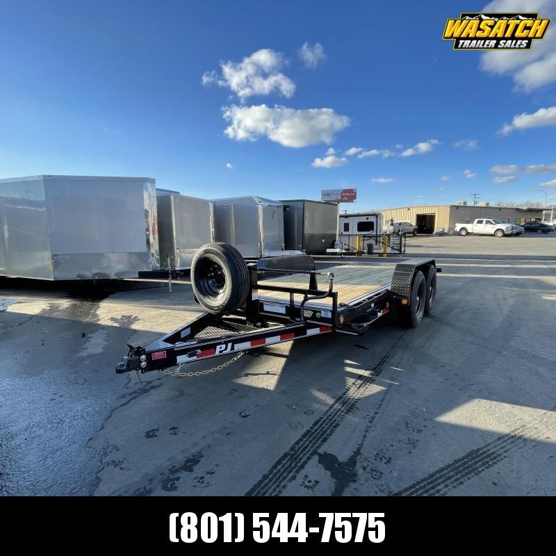 2022 PJ Trailers 16' T6 Tilt Flatbed Trailer | Wasatch Trailer Sales ...