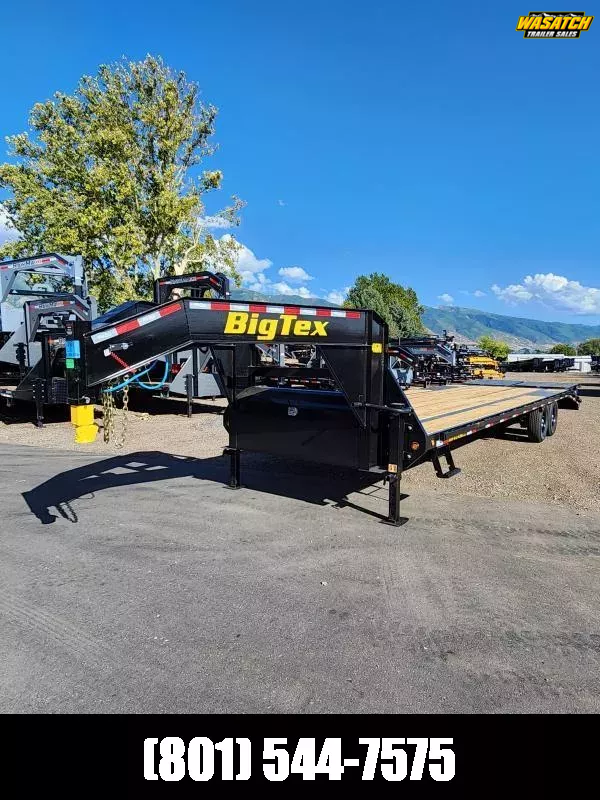 2026 Big Tex Trailers 25' (20'+5') with Singles GN 17.5K Flatbed ...