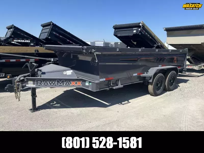 RawMaxx 7x16 GDX Knight Dump Trailer in Springville, UT | Trailer Trader
