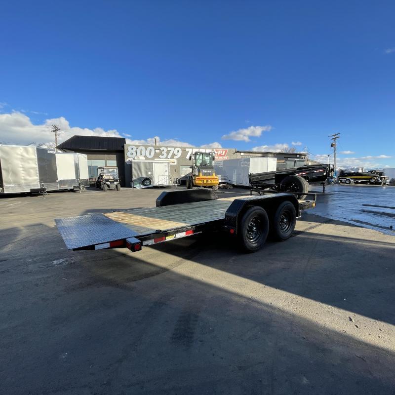 2022 PJ Trailers 16' T6 Tilt Flatbed Trailer | Wasatch Trailer Sales ...