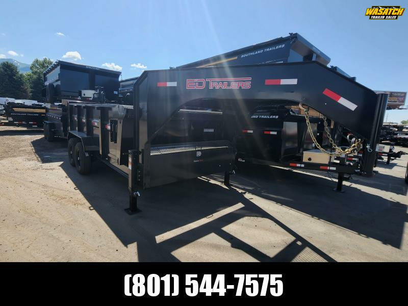 2023 ED Trailer Mfg 7X14 Lowpro Gooseneck Dump Trailer with 3' Sides in ...