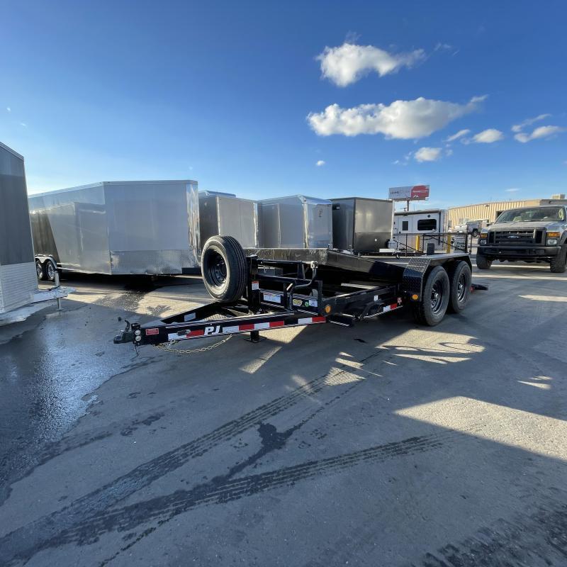2022 PJ Trailers 16' T6 Tilt Flatbed Trailer | Wasatch Trailer Sales ...