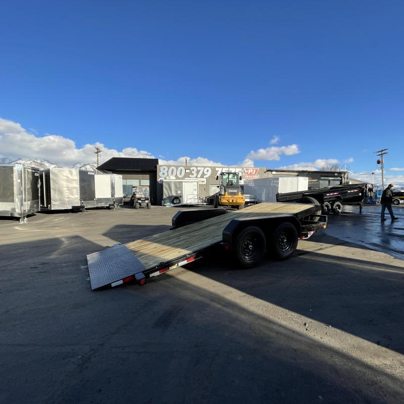 2022 PJ Trailers 16' T6 Tilt Flatbed Trailer | Wasatch Trailer Sales ...