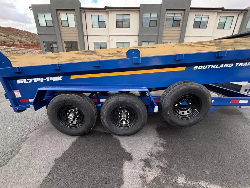 2026 Southland Trailers 7X14 SL714/14K/SOLAR/SP&MT/RAMPS/BLUE Dump ...