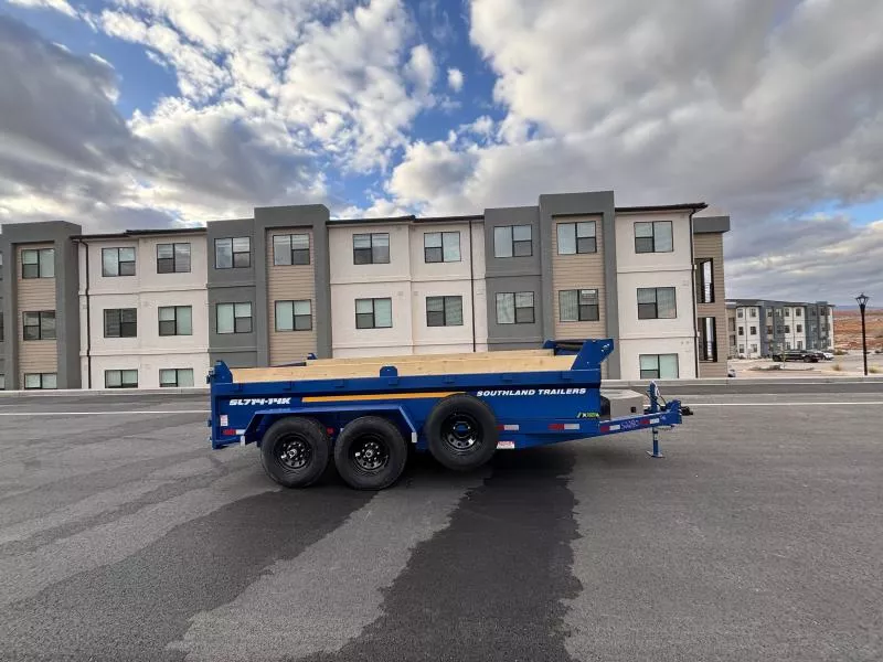 2026 Southland Trailers 7X14 SL714/14K/SOLAR/SP&MT/RAMPS/BLUE Dump ...