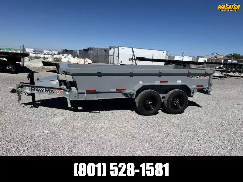 RawMaxx 7x14 GDX Heavy Duty 13lb I-Beam Dump Trailer in Springville, UT ...