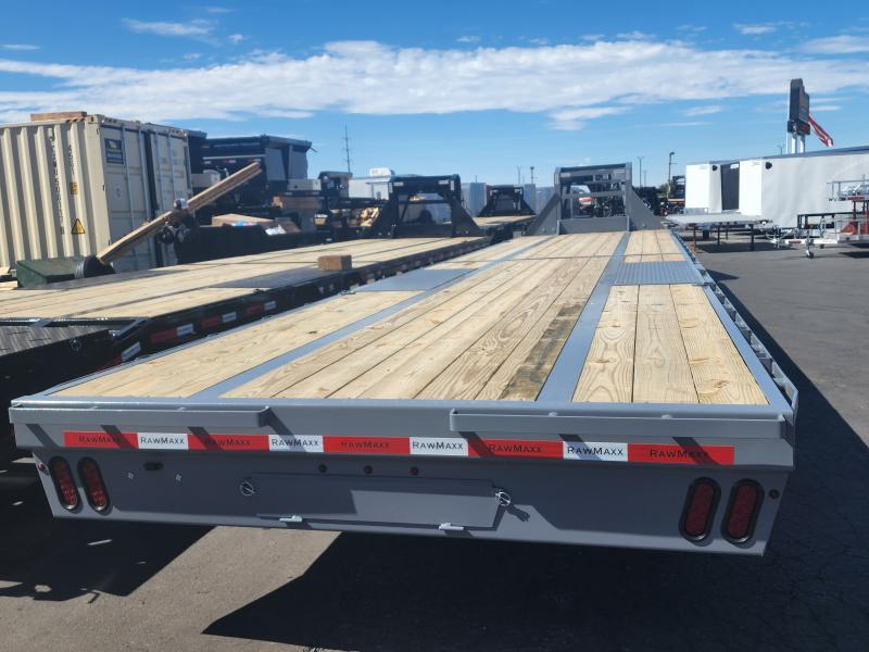 RawMaxx - FDX - 40' 12K Tandem Duals - Gooseneck - Deckover / Equipment / Flatdeck / Flatbed ...