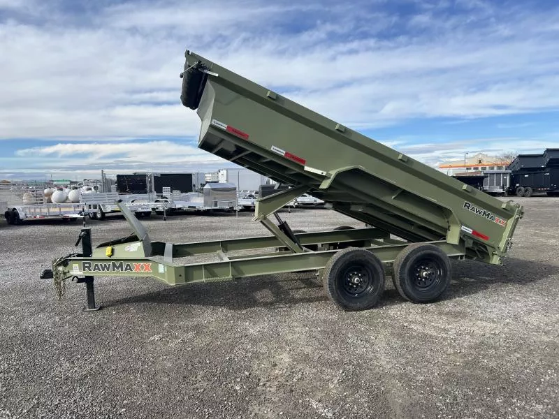 RawMaxx 7x14 GDX Heavy Duty 13lb I-Beam Dump Trailer in Springville, UT ...